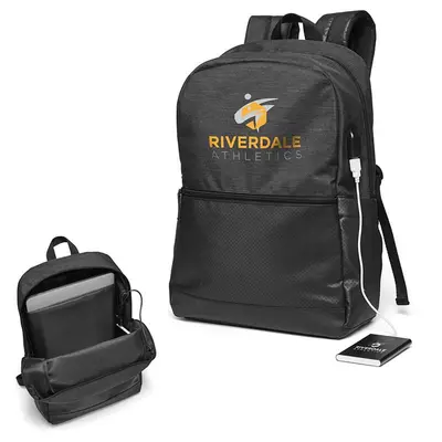 Power Loaded Tech Squad USB Backpack with Power Bank | Promotional ...