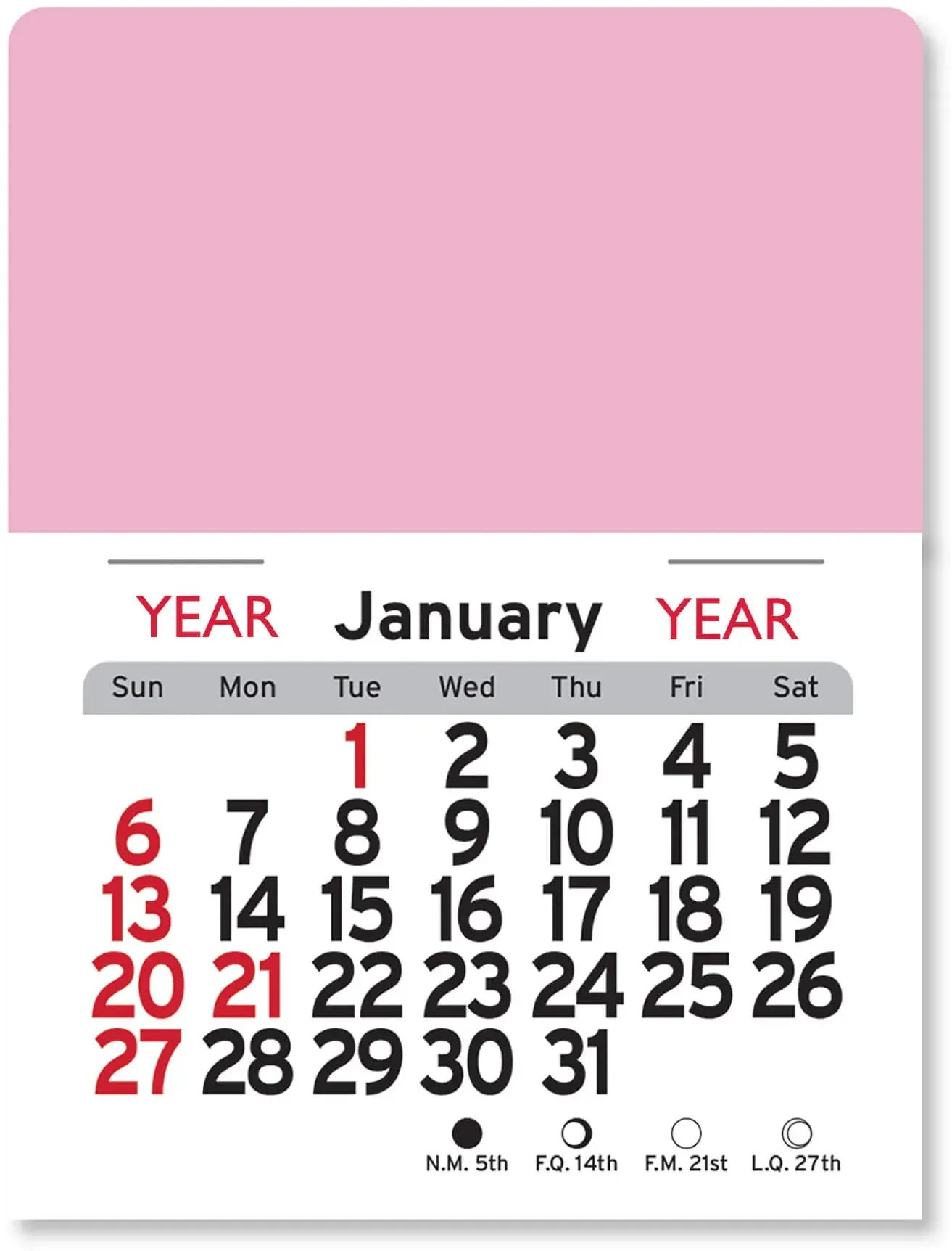 Custom Calendar - Stay Visible All Year! Add Logo - Buy Now!