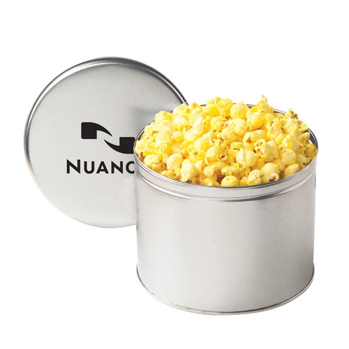 Assorted Gourmet Popcorn Half Gallon Tin | Promotional Product Inc.