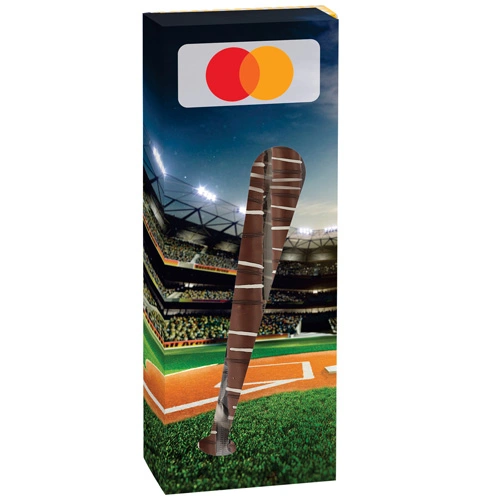 Baseball Bat Window Soft Touch Pretzel Box | Promotional Product Inc.