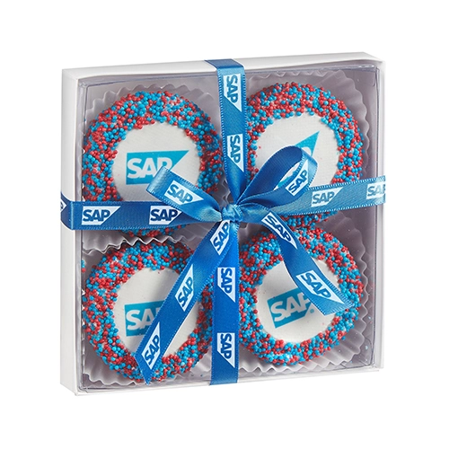 Belgian Chocolate Oreo® Gift Box - 4 pc | Promotional Product Inc.