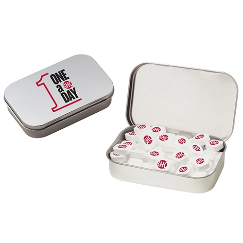 Classic Large Hinged Tin Container Kit | Promotional Product Inc.