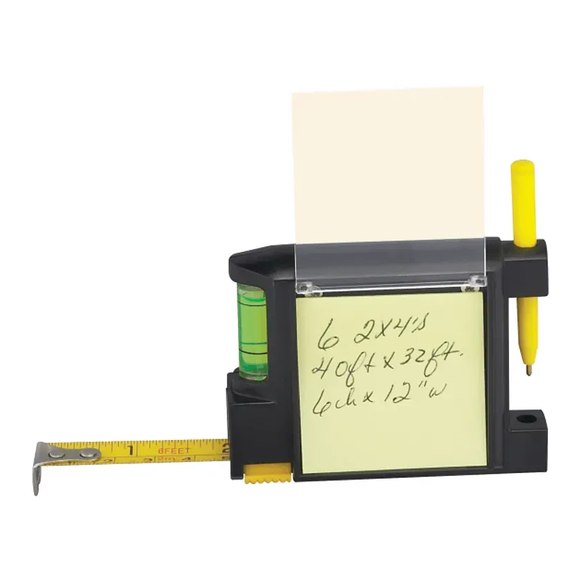 Logo Tape Measure & Level + Memo Pad - 10ft - FSC® Certified