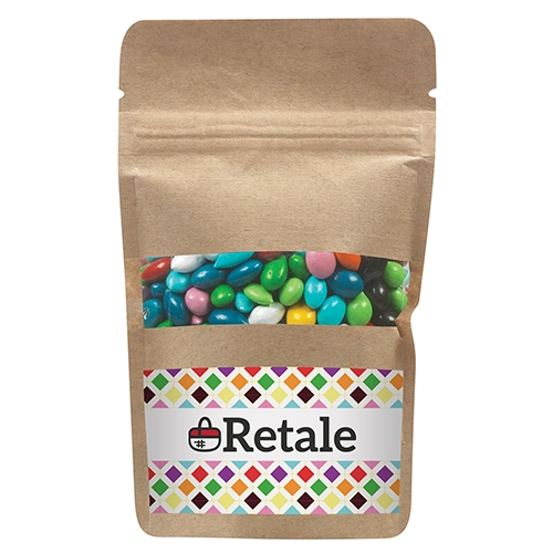 Branded Eco Kraft Resealable Window Pouches - Promotional Product Inc.