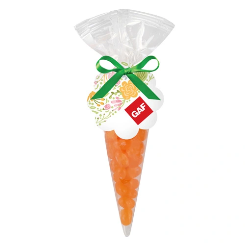 Branded Festive Spring Candy Cone Gift Bag - Promotional Product Inc.