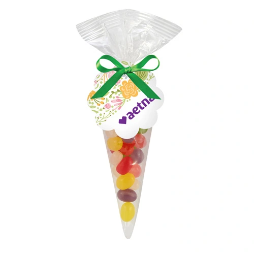 Branded Festive Spring Candy Cone Gift Bag - Promotional Product Inc.