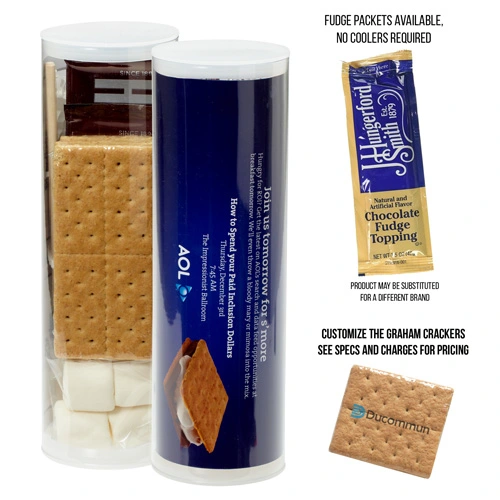 Branded Gourmet Campfire S'mores Kit Tubes - Promotional Product Inc.