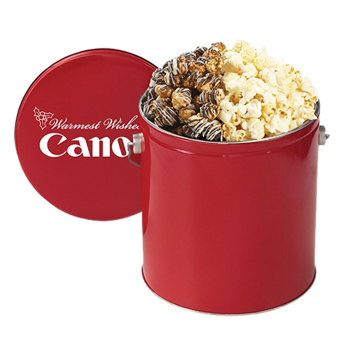 Gourmet Popcorn Assortment Tin - 1 Gallon | Promotional Product Inc.
