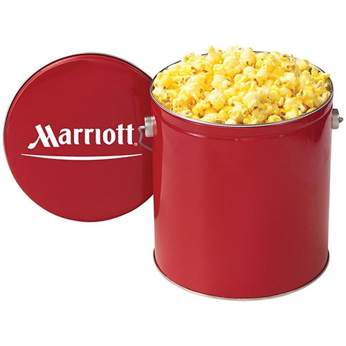 Gourmet Popcorn Assortment Tin - 1 Gallon | Promotional Product Inc.