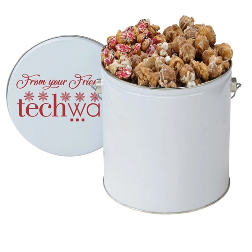 Gourmet Popcorn Assortment Tin - 1 Gallon | Promotional Product Inc.