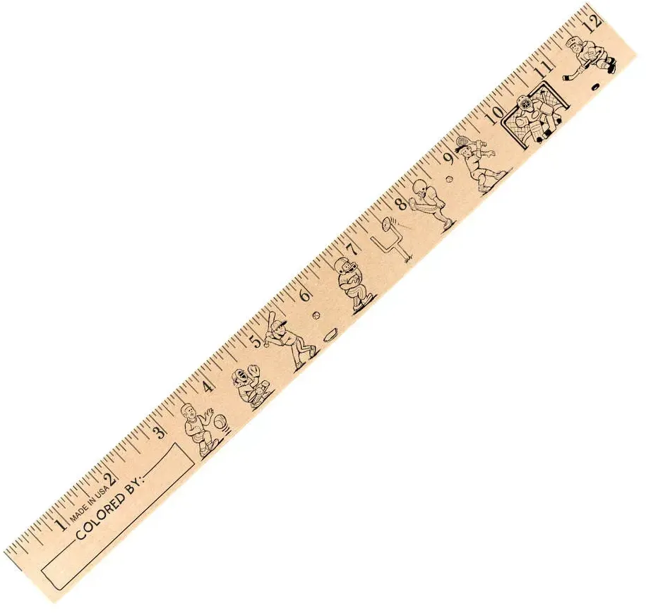 Kid's Sports-Themed Wooden Rulers - Customizable