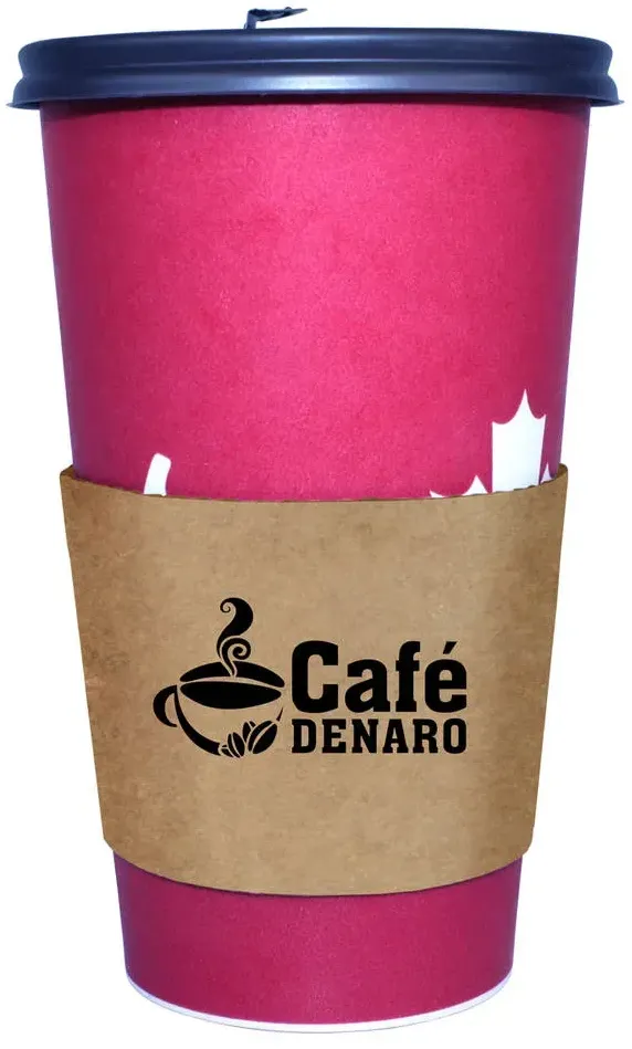 Custom Branded Coffee Sleeves for 10-16 oz Cups