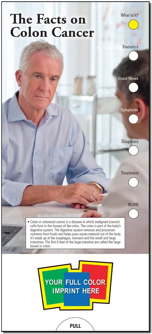 SLIDE CHART - The Facts on Colon Cancer Slide Chart - Promotional ...